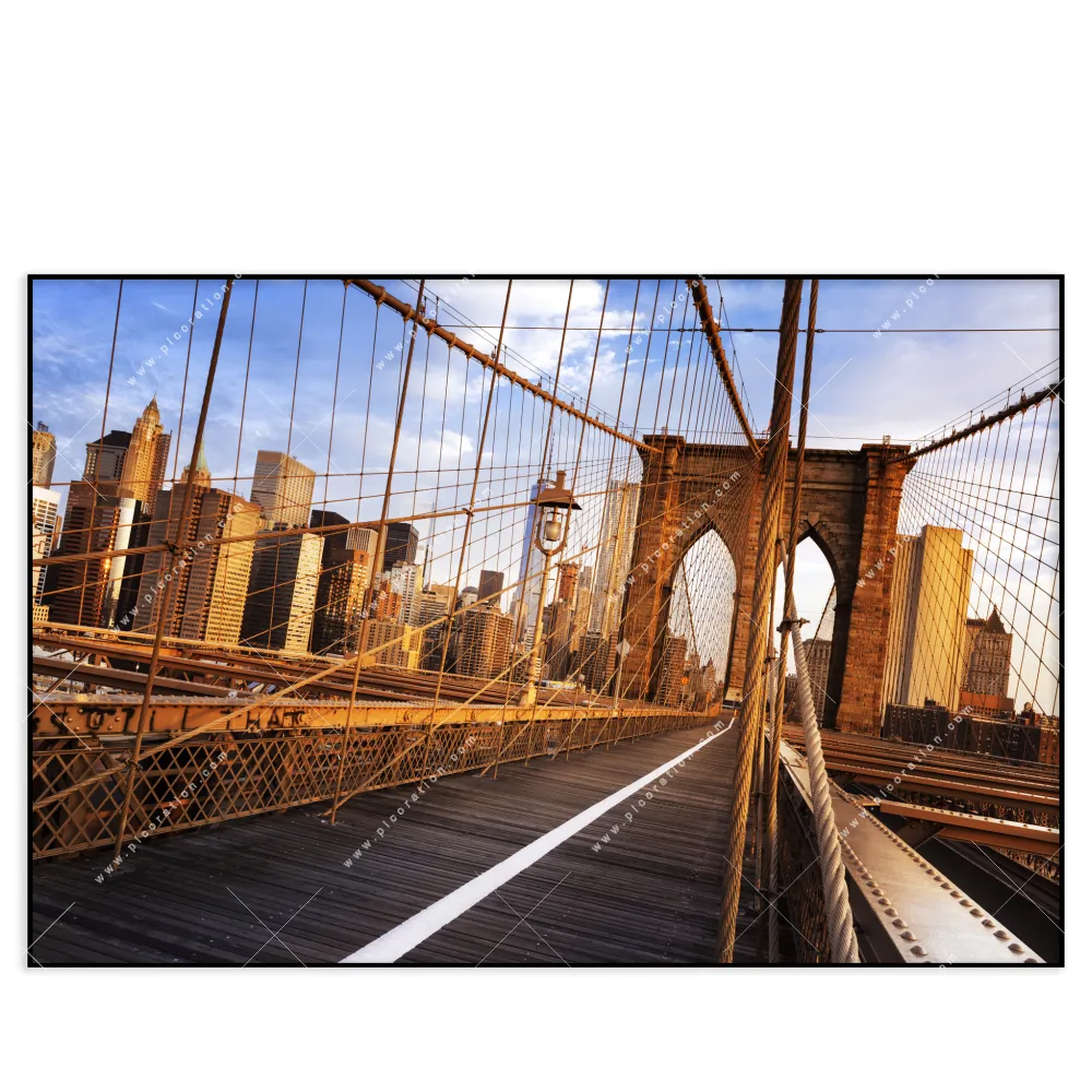 🖼️ XXL-Wandbild - Berühmte Brooklyn Bridge im Querformat – Picoration ...