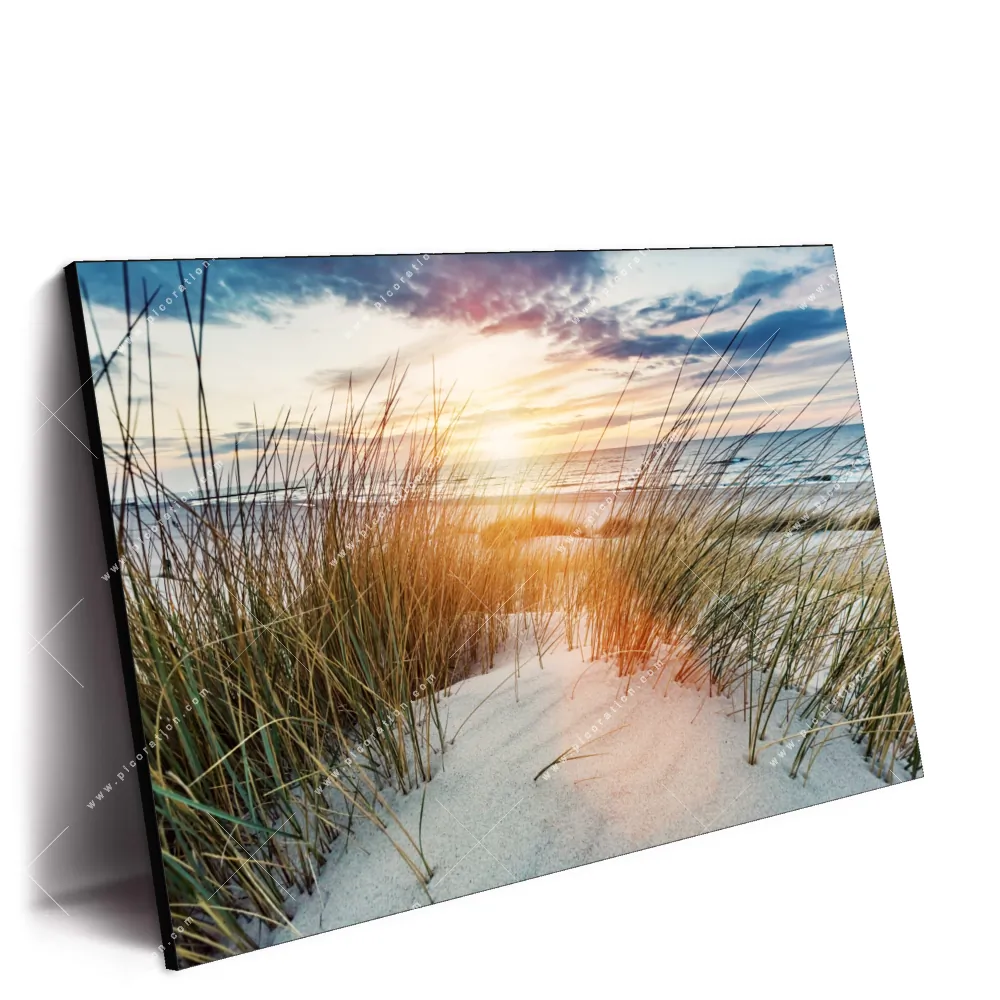 🖼️ XXL-Wandbild - Dünen und Meer im Querformat – Picoration® - Big Wall ...