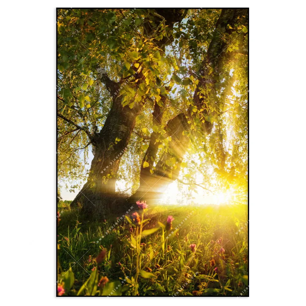 🖼️ XXL-Wandbild - Unberührte Natur im Hochformat – Picoration® - Big ...